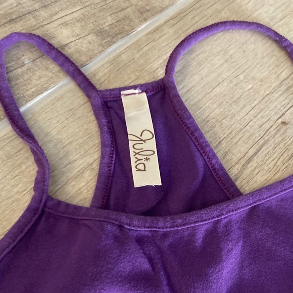 Tops | Purple Racerback Spaghetti Strap Tank Top | Poshmark